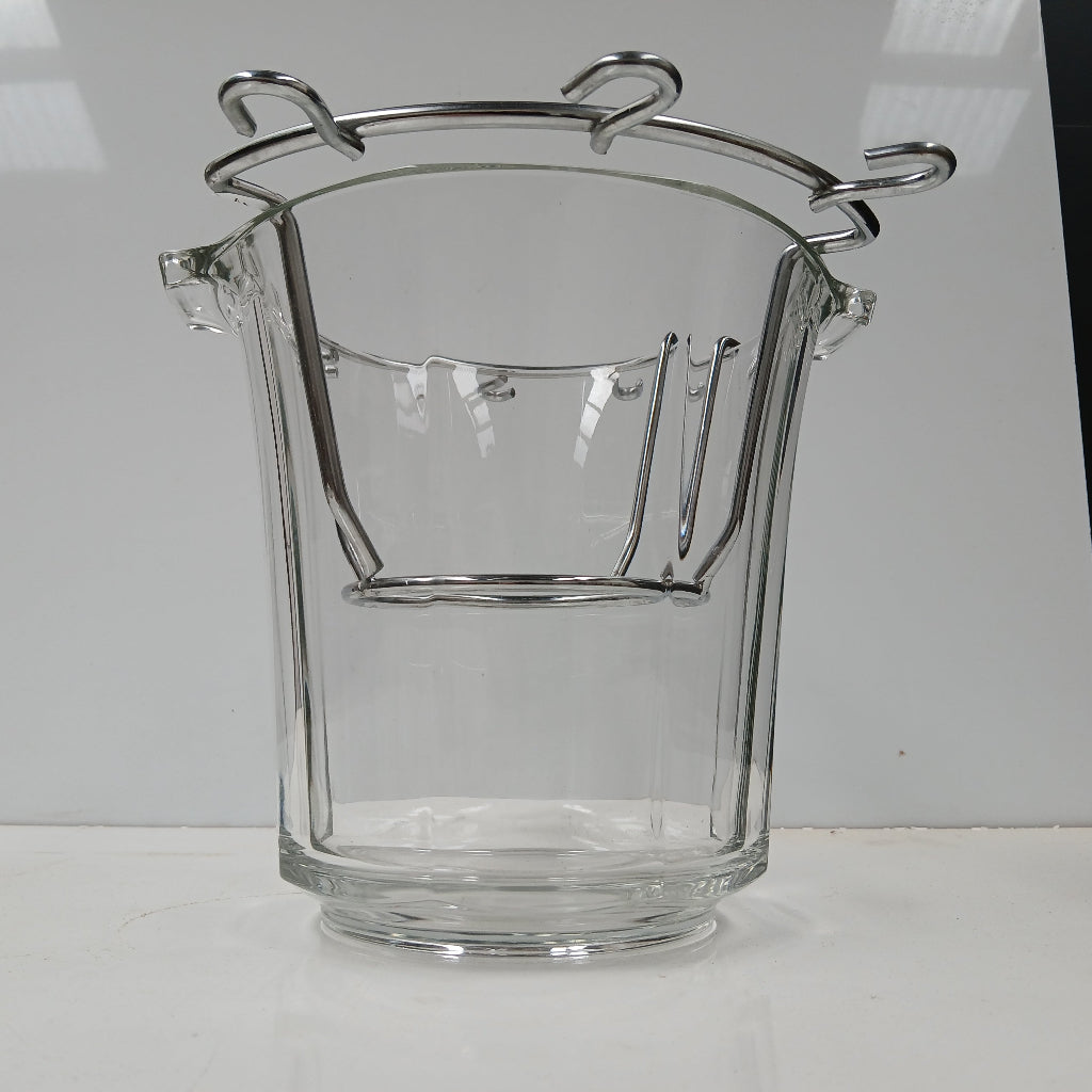 Glass Champagne Bucket with Glass Holder – French Originals