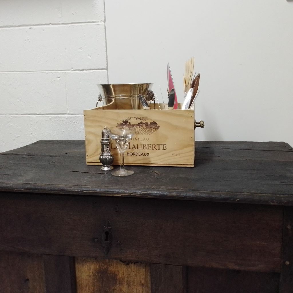 French Wine Box Table Caddy – French Originals
