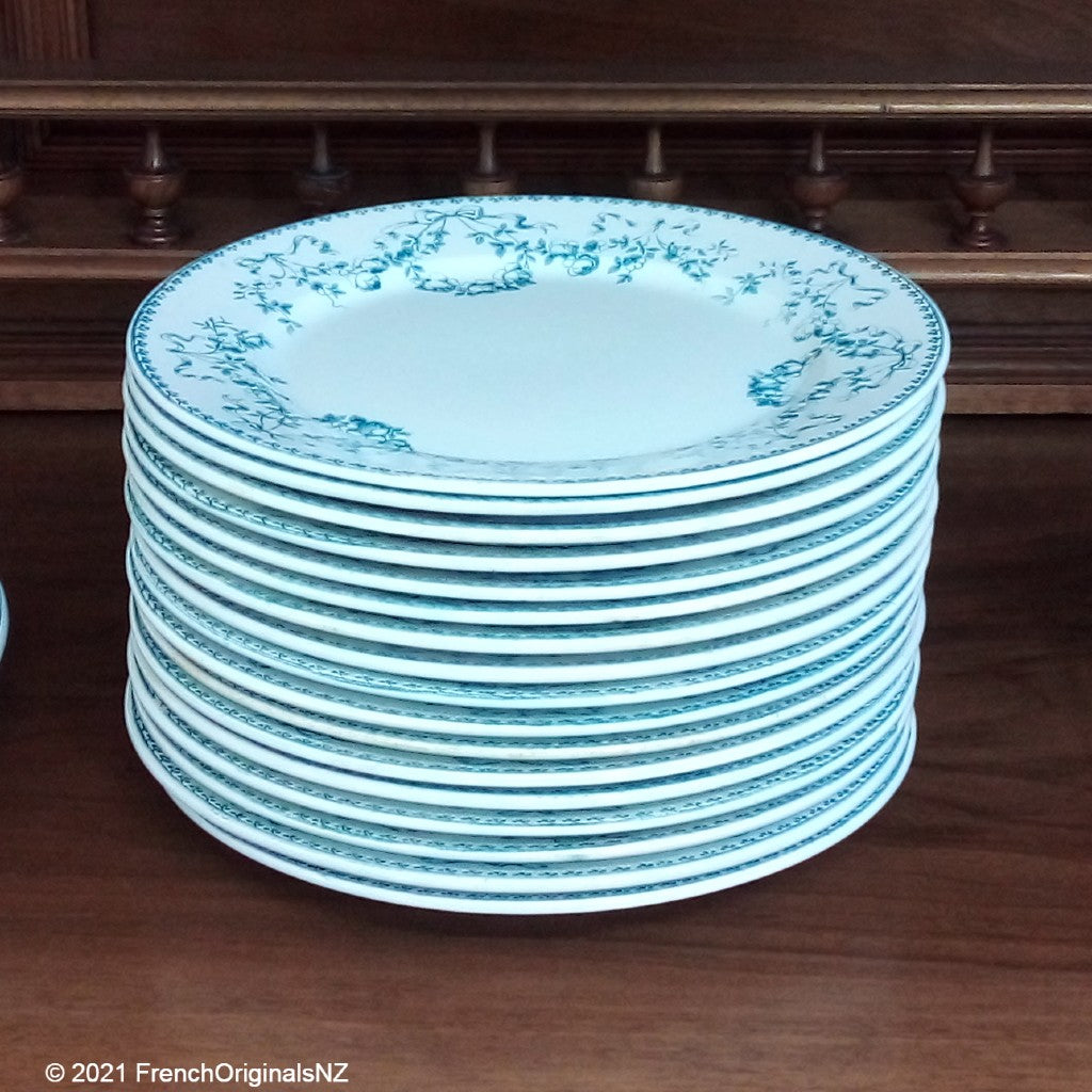 French Vintage Floral Pattern Dinner Plates – French Originals