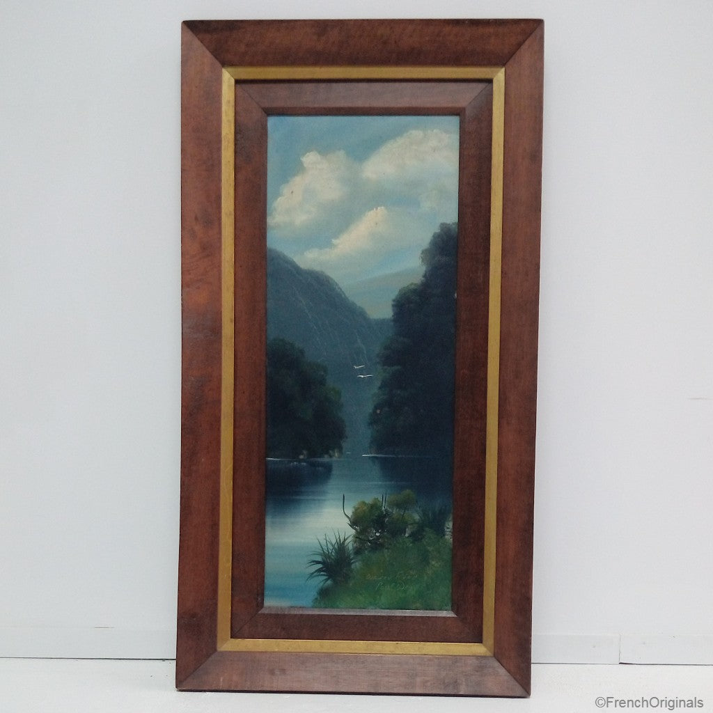 H T Garratt (Paul Wren) Wairau River Original Oil – French Originals