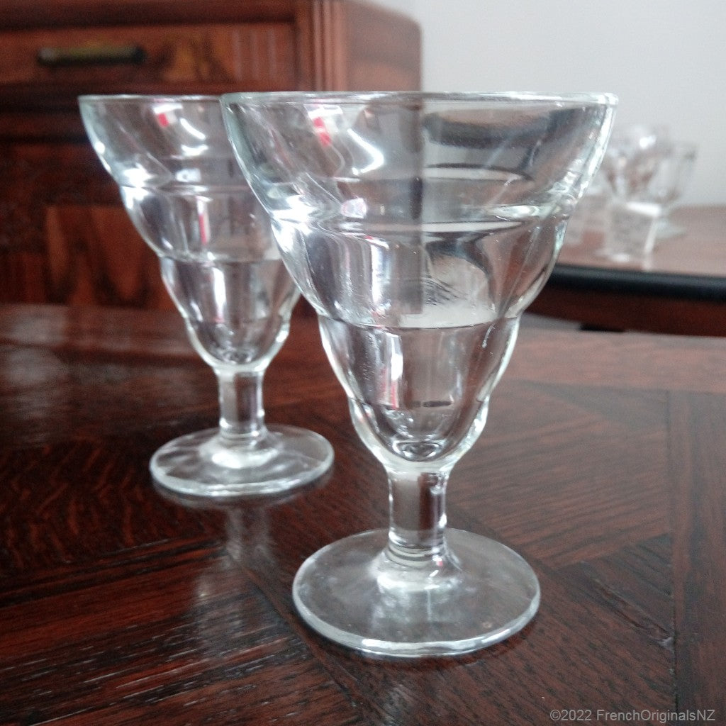 Vintage French Cafe glasses by BVB France – French Originals
